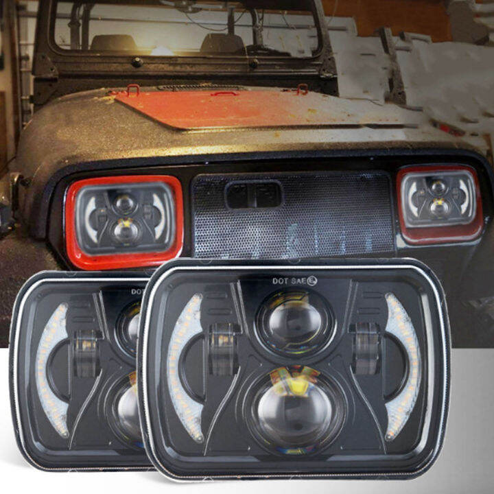 Signal Headlight High Transmittance Square Headlamp 12 To 48V for ...