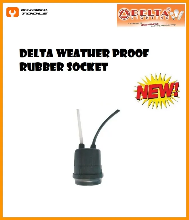 DELTA Weather Proof Rubber Socket E27 SWR2711 | Lazada PH