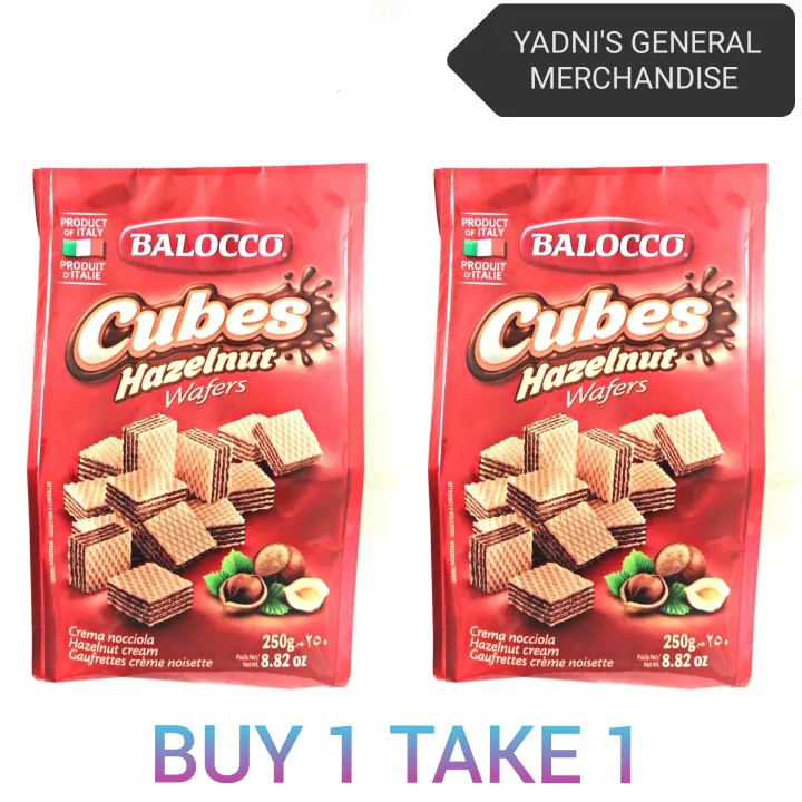 Balocco Cubes Hazelnut Wafers 250g - BUY 1 TAKE 1 | Lazada PH