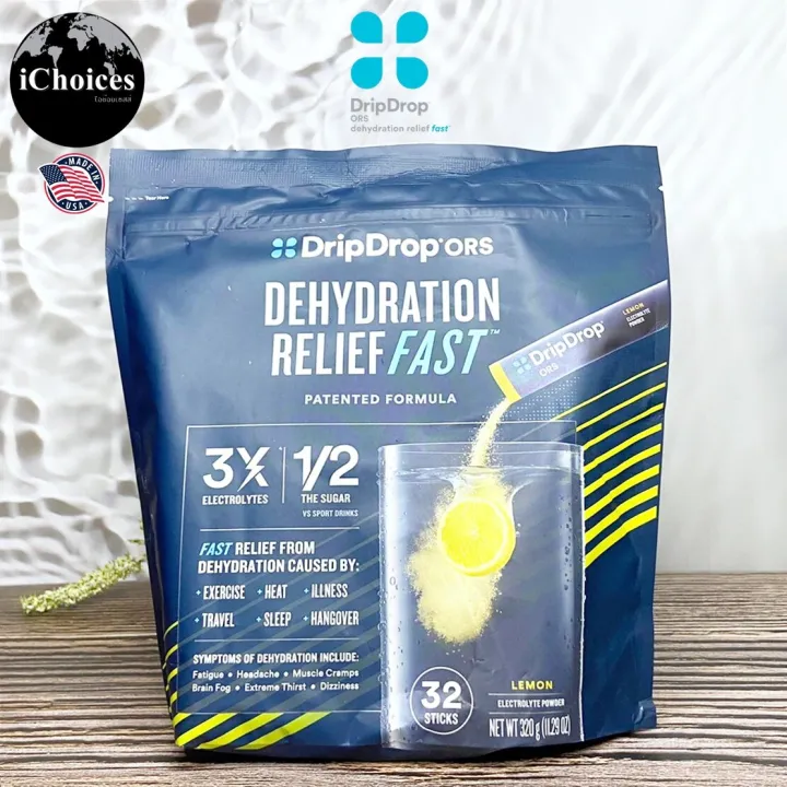 [DripDrop] ORS Dehydration Relief Fast Electrolyte Powder 8 or 32 ...