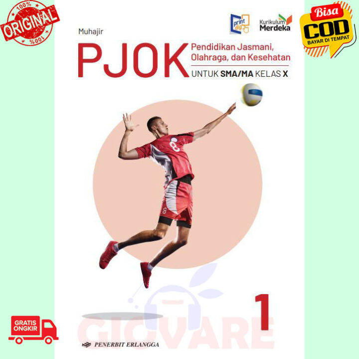 BUKU PJOK KELAS 10 ERLANGGA KURIKULUM MERDEKA | PEND. JASMANI ORKES SMA ...
