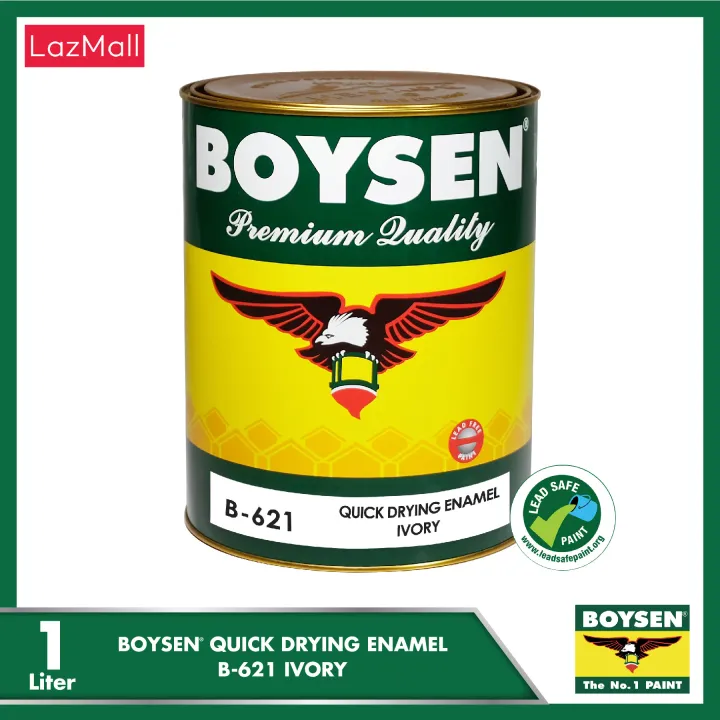 BOYSEN Quick Drying Enamel Ivory B621-1L | Lazada PH