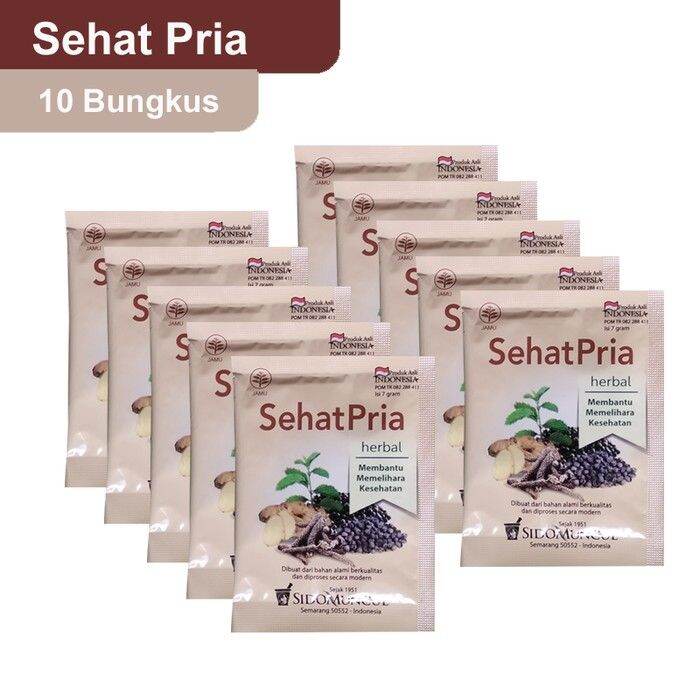 JAMU SEHAT PRIA SIDOMUNCUL isi 10 sachet | Lazada Indonesia