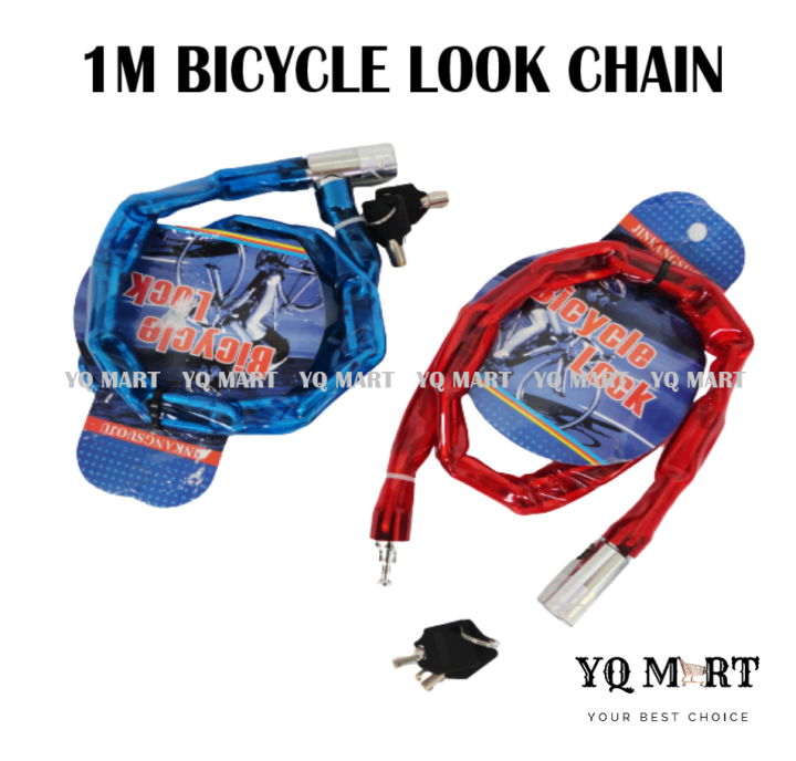 1M Bicycle Lock Chain/ Motorcycle Lock/ Chain Lock/ Door Lock/ Rantai ...