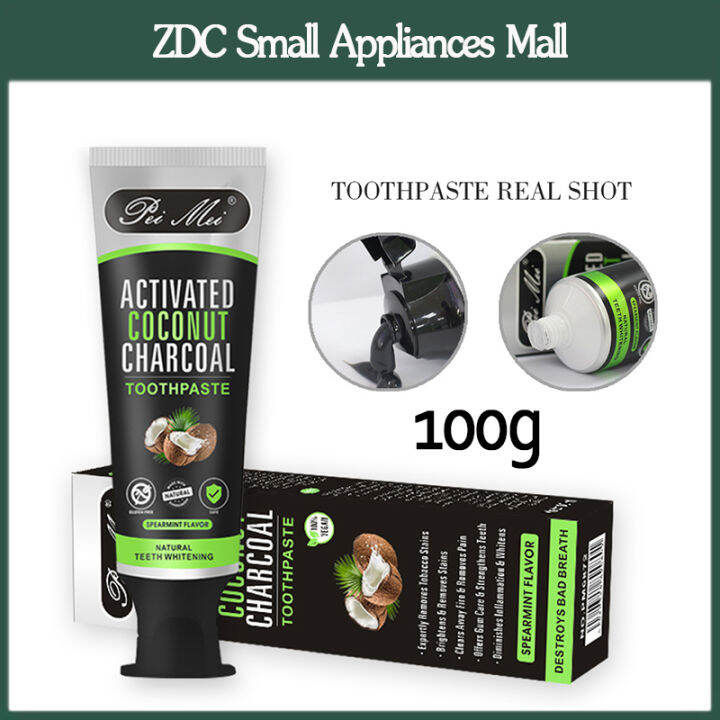 ZDC Coconut Toothpaste 100g Oral cleaning brightening remove tooth stains remove bad breath ...