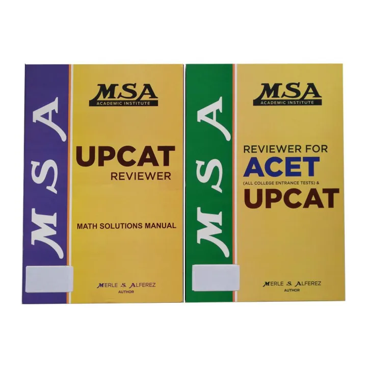 MSA UPCAT and College Entrance Tests Reviewer Bundle | Lazada PH