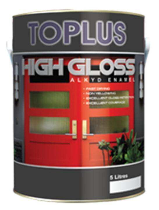 5LITER SMART PAINTS TOPLUS HIGH GLOSS ~BLACK(9103) | Lazada