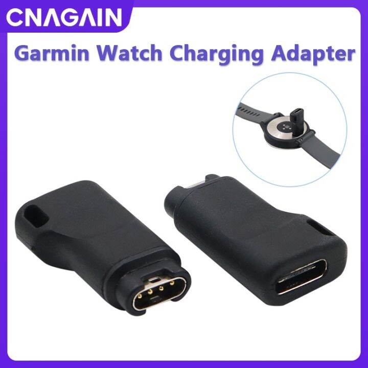 Type C/Micro USB หญิงถึง 4 พินอะแดปเตอร์ชาร์จสำหรับ Garmin Fenix 5/5S ...