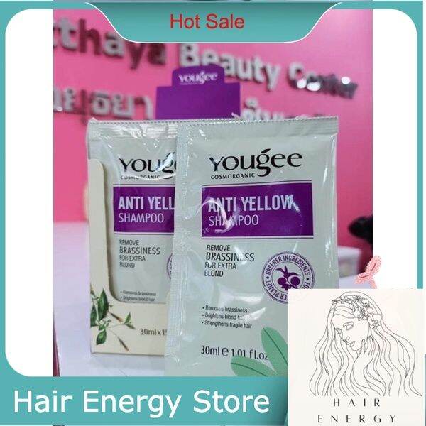 แชมพูม่วงผมเทา แชมพูม่วง ทำสีผม แชมพูม่วง ปกป้องสีผม Yougee Anti Yellow ...