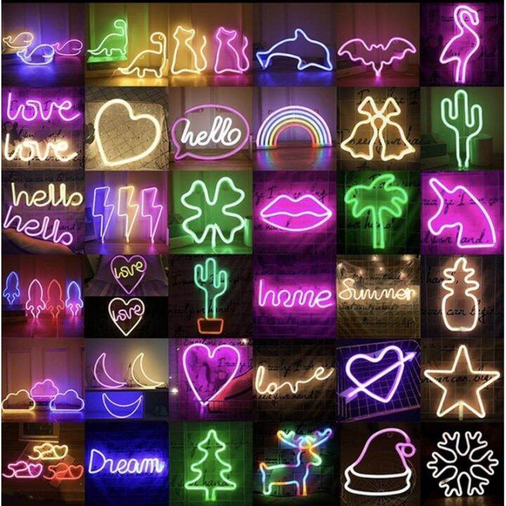 ♣Neon LED Light Lamp Hanging Wall Decor♧ | Lazada PH