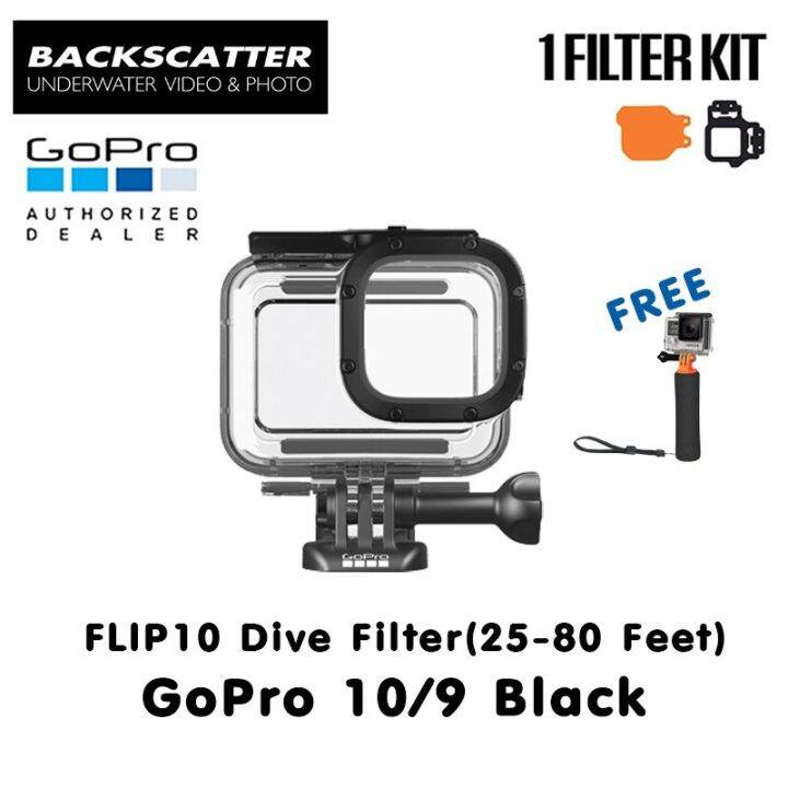 GoPro 11 / 10 / 9 Protective Housing + Backscatter Flip10 Dive Filter ...