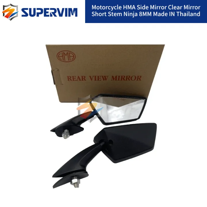 Supervim Motorcycle HMA Thai Side Mirror Ninja Universal 8mm Clear 1:1 ...