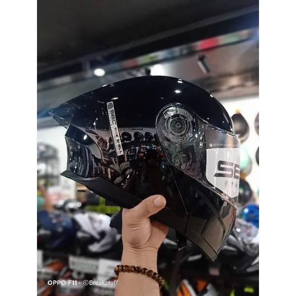 HO- SEC Rise V2 Glossy Bk modular dual visor | Lazada PH