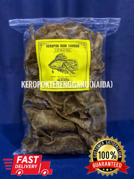1KG Keropok Ikan Tamban Asli Cap Ikan Emas (EXTRA IKAN) Terengganu | Lazada