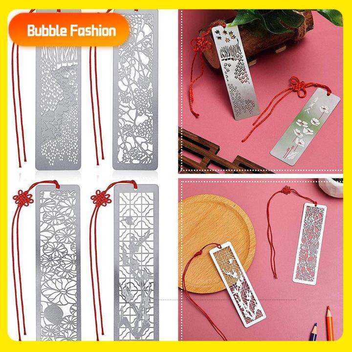 🔥🔥【COD+IN STOCK】Metal Chinese Style School Metal Bookmarks Stainless ...