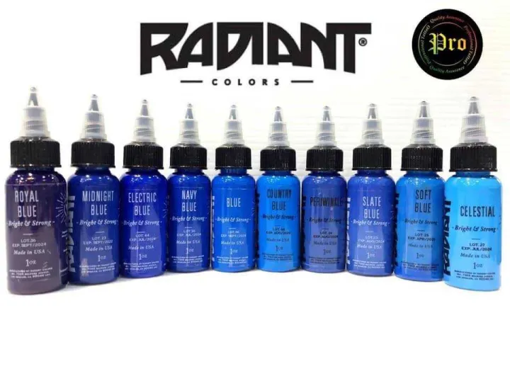 Radiant Colors Tattoo Ink 1 oz Blue | Lazada.co.th