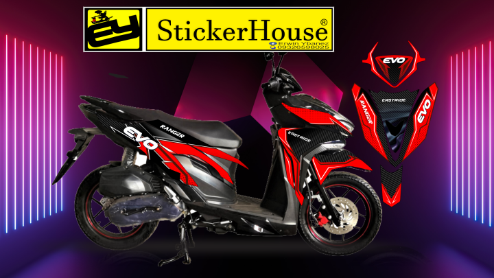 Motorstar Easyride 150CL Decals Laminated | Lazada PH