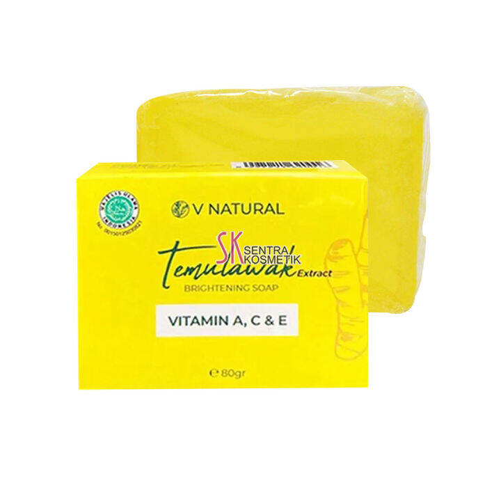 V natural Sabun Temulawak Brightening Soap Vnatural 80 gr | Lazada ...