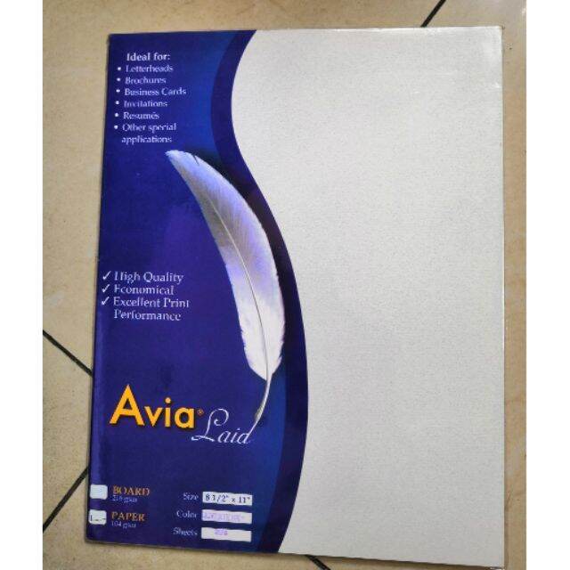 Avia laid paper 104 gsm good quality thick paper | Lazada PH