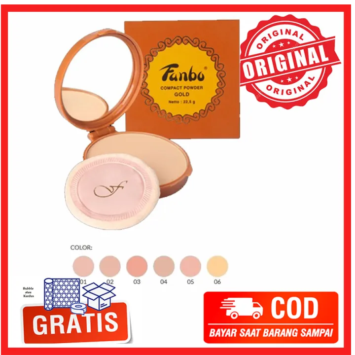 Fanbo Pancake Gold Compact Powder Bedak Padat | Lazada Indonesia