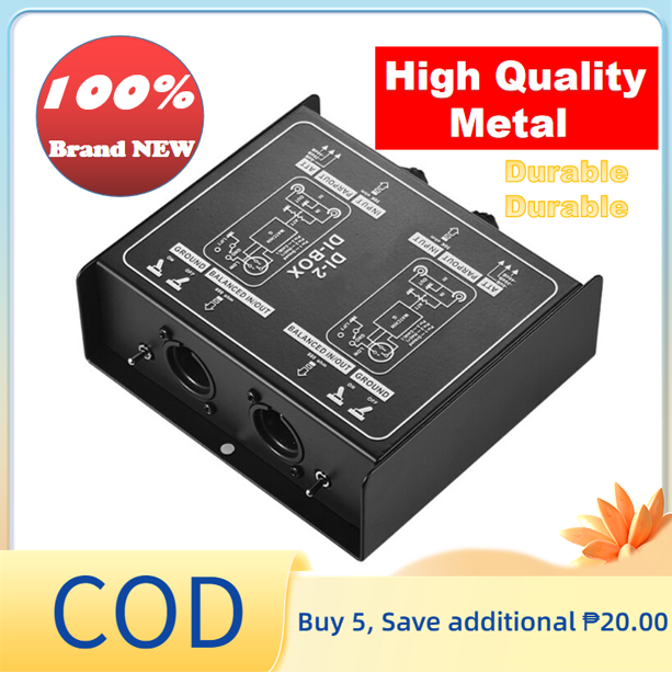 Professional DIRECT BOX Dual-Channel Passive DI-Box Direct Injection ...