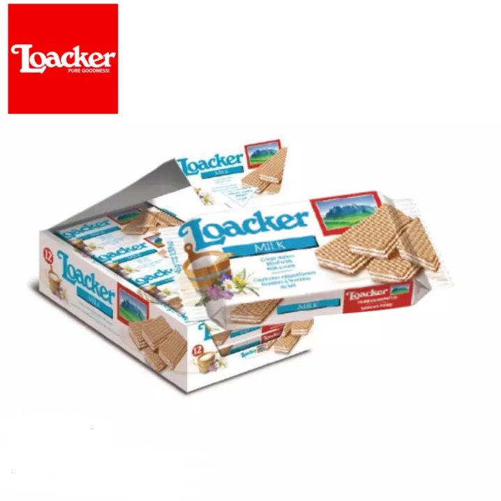 Loacker Wafer Milk 45gm x 12pck | Lazada