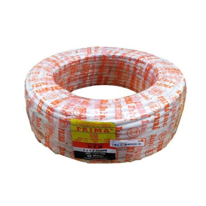 Kabel NYM Prima 2 x1,5 mm FULL TEMBAGA SNI MERK PRIMA | Lazada Indonesia