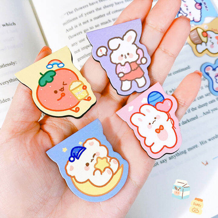 WhiteSpace ins Cute Cartoon Magnetic Bookmark Mini Aesthetic Magnet ...