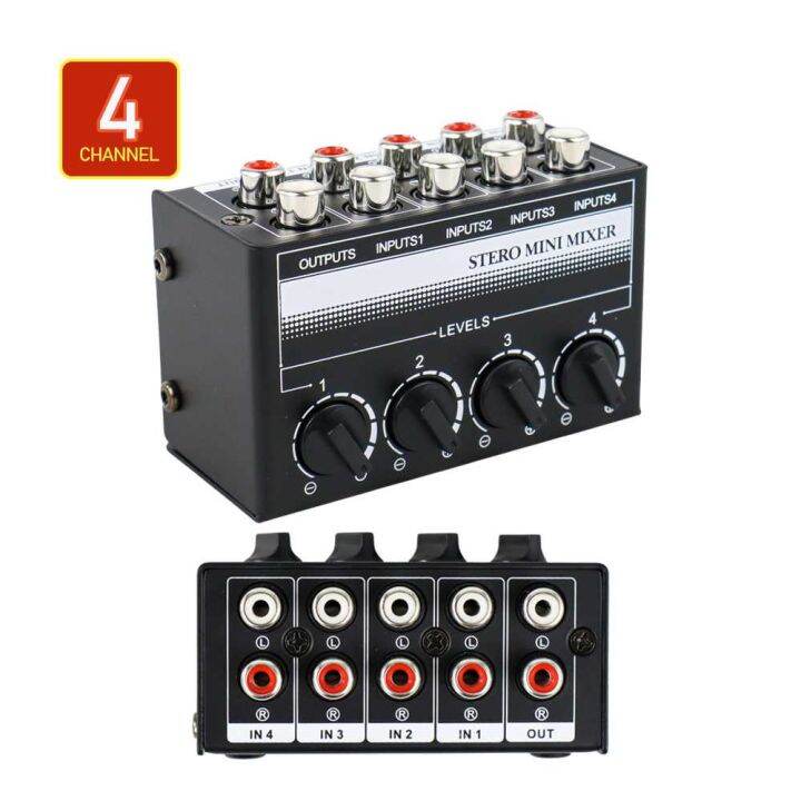 STERO Professional Ultra-Compact Mini Mixer Amplifier 4 Channel | Lazada Indonesia