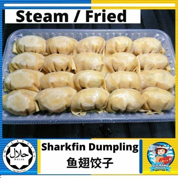 Dim Sum Halal Hand Made - Sharkfin Dumpling 鱼翅饺子 (20pcs/pkt) Ladu Vege ...