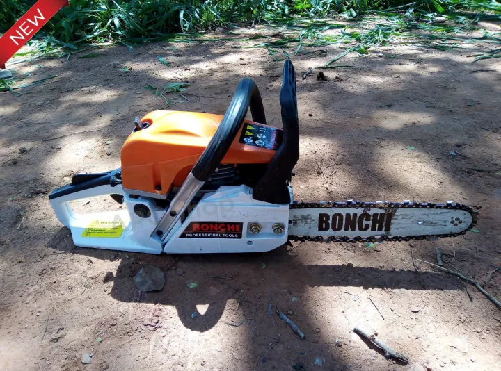 เลื่อยยนต์ BONCHI บาร์ 11.5 นิ้ว รุ่น2เเหวน34cc ร้อนไม่ตัด ตัดตะแคงไม่ ...