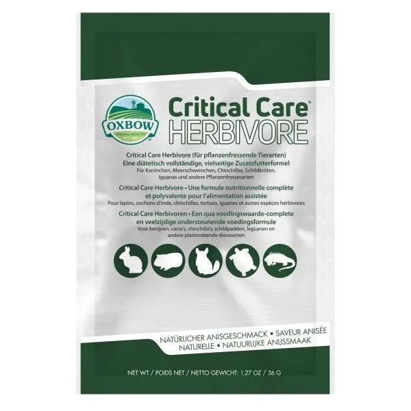 Oxbow Critical Care ฟื้นฟูสุขภาพสำหรับสัตว์กินพืช ซื้อคู่กับ อาหารเต่า ...