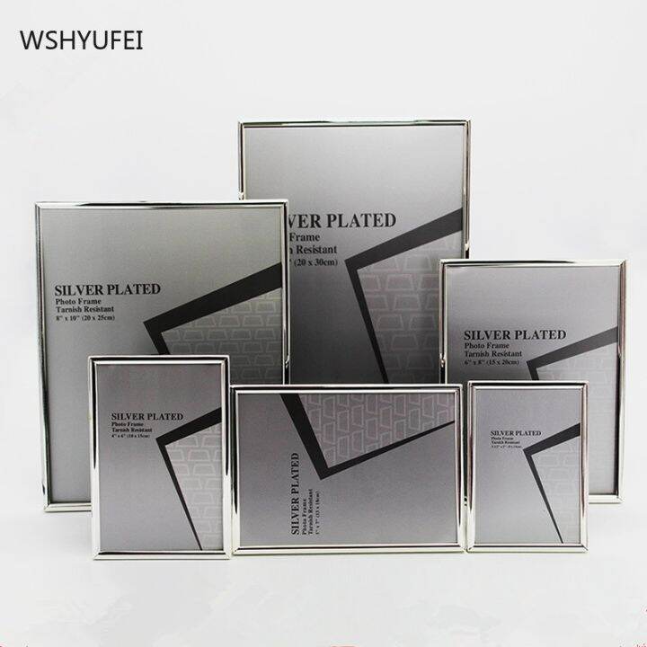 Fine side European metal photo frame simple modern creative horizontal ...