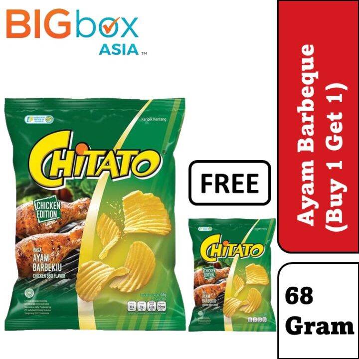 Chitato Snack Keripik Kentang Ayam Barbeque 68gr (EXP: 4 Juni 2023 ...
