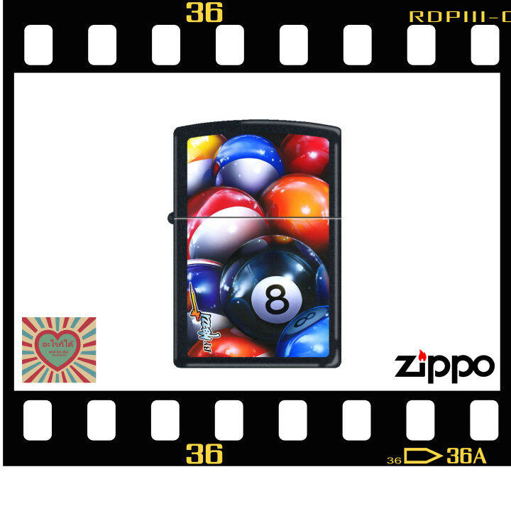 Zippo Black Matte 8 Eight Ball By Mazzi, 100% ZIPPO Original from USA ...
