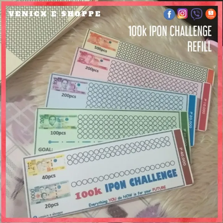 100K IPON CHALLENGE REFILL ONLY (no money organizer | Lazada PH
