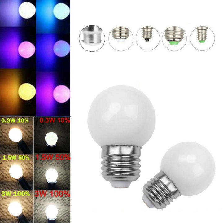 3W LED Globe Bulb E26 E27 E14 E12 LED Color Change Lamp White Dimmable 220V Equival 30W ...
