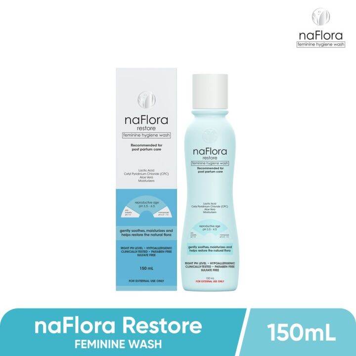 naFlora Restore Feminine Wash 150ml | Lazada PH