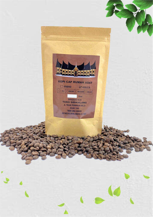 Kopi Asli Sidikalang Robusta Premium Grade 1 Cap Rumah Adat 1kg ...