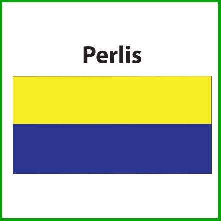 Perlis Flag 2x4ft, Bendera Perlis 2x4ft, Polyester | Lazada