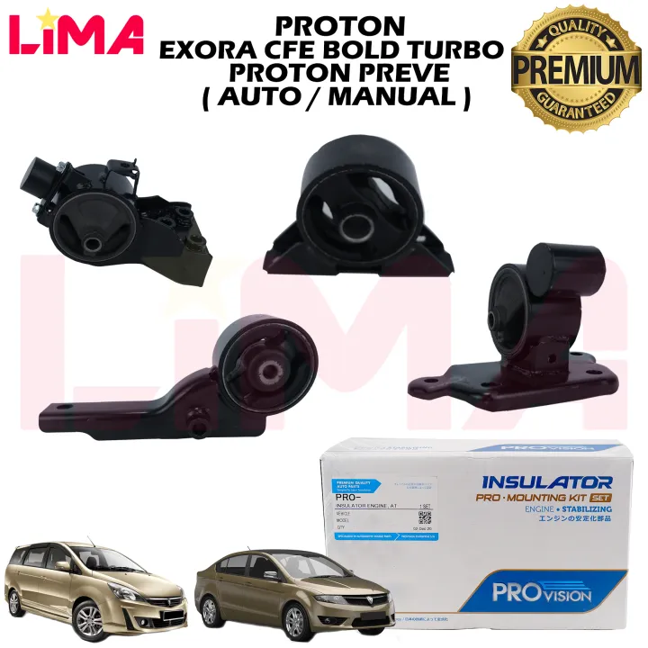PROTON EXORA CFE BOLD TURBO , PREVE ENGINE MOUNTING INSULATOR SET AUTO ...