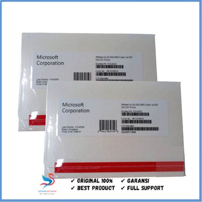 Windows Server 2022 Standard 16 Core 5 CAL Fullpack | Lazada Indonesia