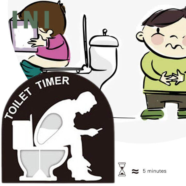 INI Creative Toilet Hourglass Timer Sand Timer Plastic Sandglass Timer ...