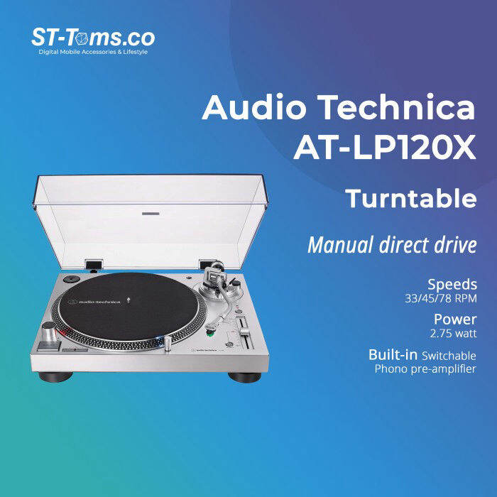 Audio-Technica AT-LP120X Direct-Drive Professional Turntable | Lazada ...