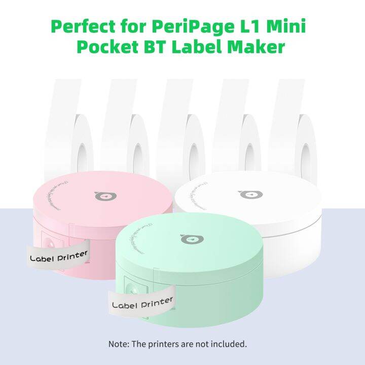 PeriPage L1 Label Paper Sticky Tape Adhesive Thermal Label Printer ...