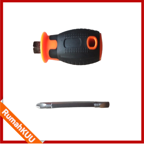 Obeng Cebol Mini Obeng Saku Bolak Balik Plus Minus Obeng Pendek 2in1 ...