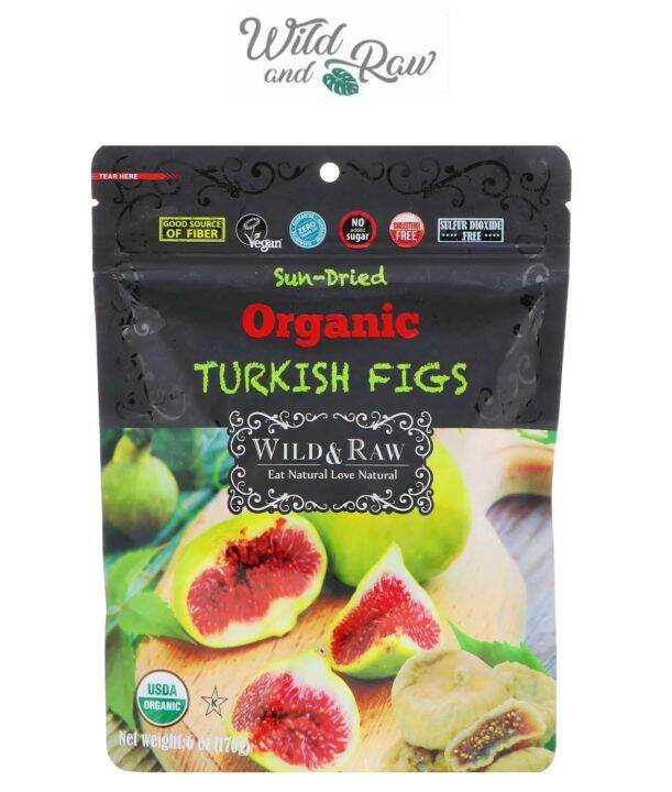 [PRE-ORDER] WILD & RAW SUN DRIED ORGANIC TURKISH FIGS 170G BY NATURE'S ...