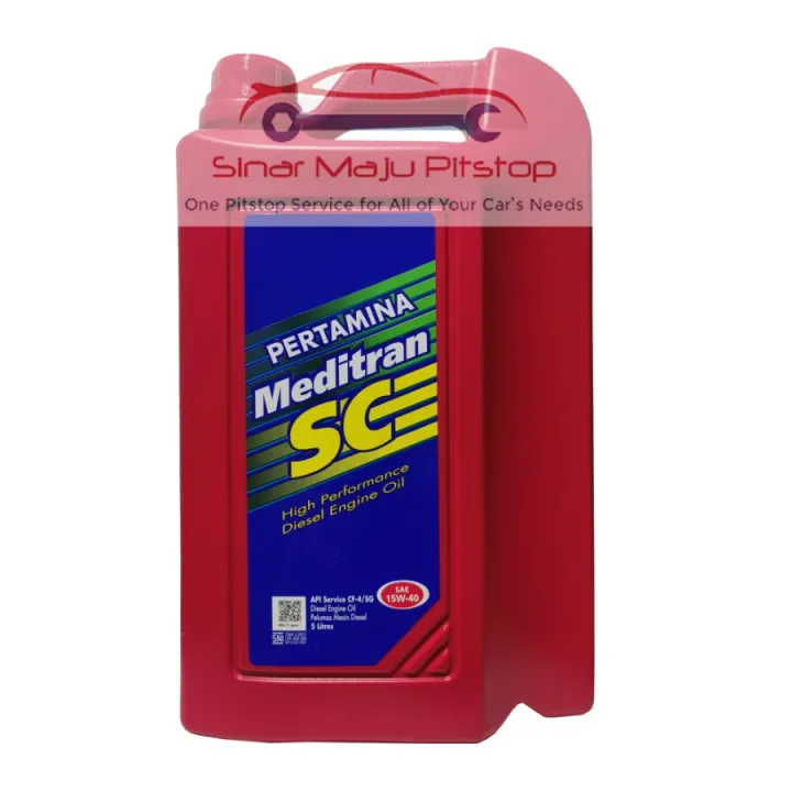 Pertamina Meditran SC 15W-40 - Pelumas Oli Mesin Mobil Diesel 5 Liter ...
