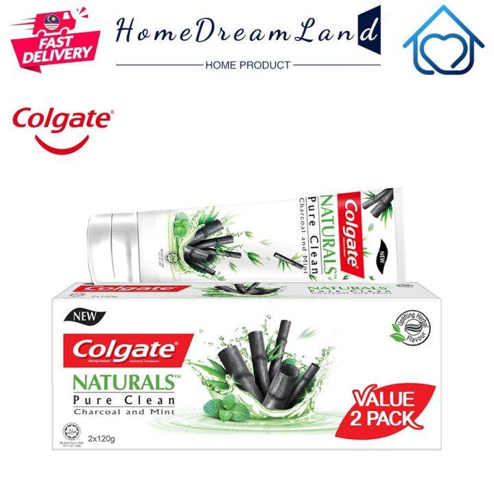 Colgate Naturals Pure Clean (Charcoal &Mint) Toothpaste Valuepack 120g ...