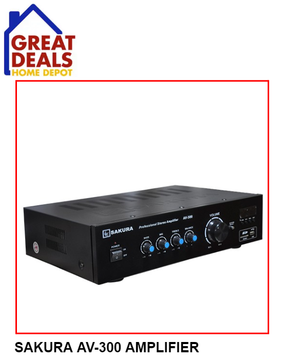 GREAT DEALS SAKURA AV-300 AMPLIFIER | Lazada PH